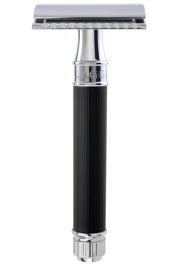 Edwin Jagger double edge safety razor Rubber Coating black - Safety ...